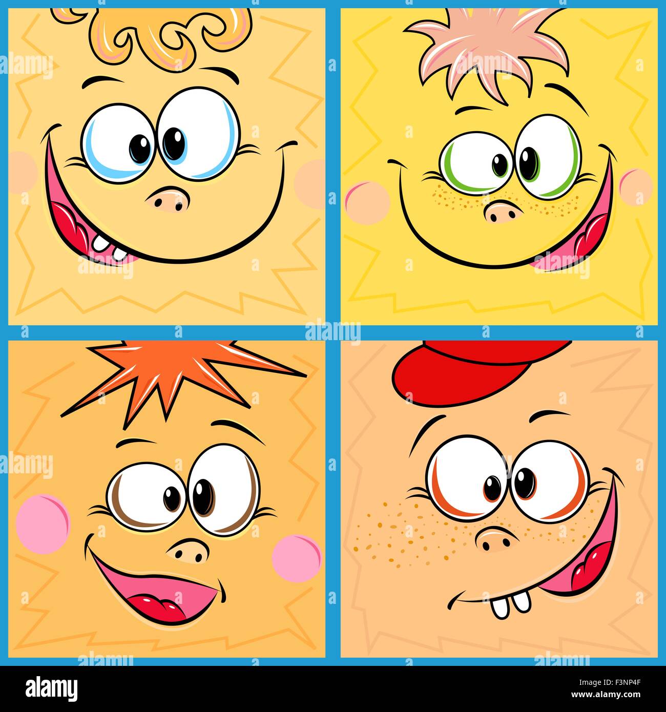 Visage rigolo dessin Banque de photographies et d’images à haute ...