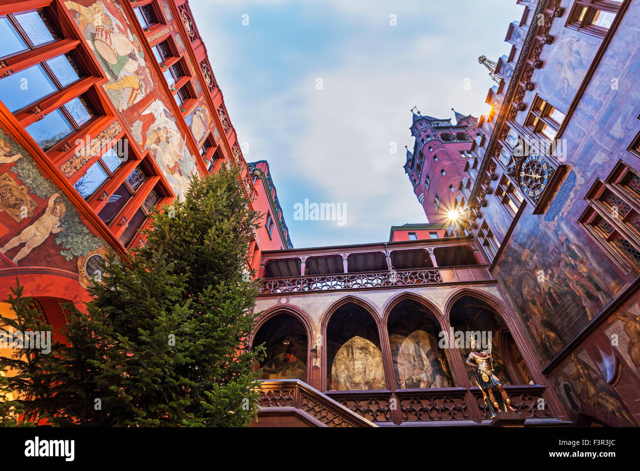 Hôtel de ville de Bâle. Bâle, Bâle-Ville, Suisse Photo Stock - Alamy