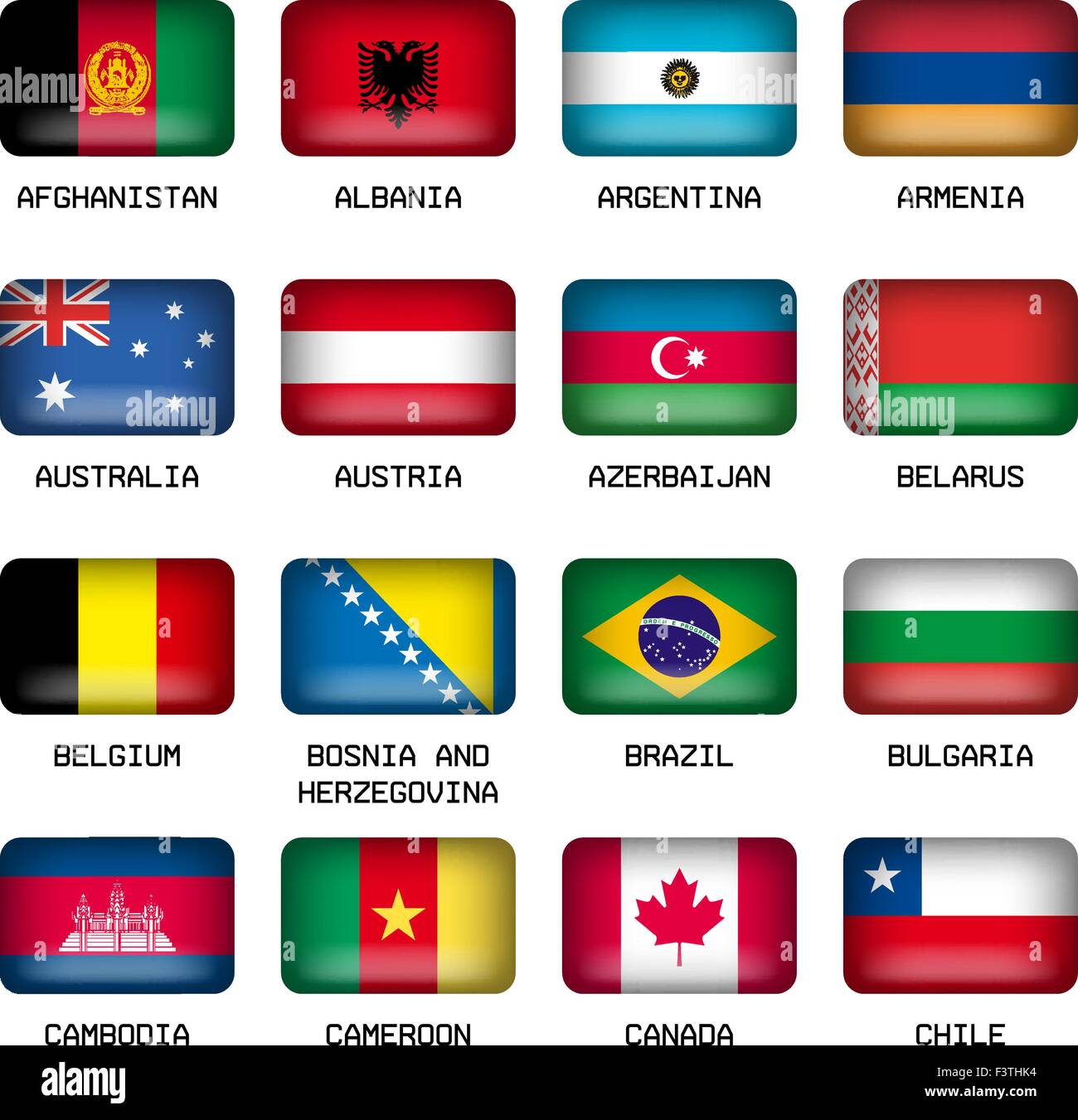 Drapeaux du monde Banque d'images vectorielles - Alamy