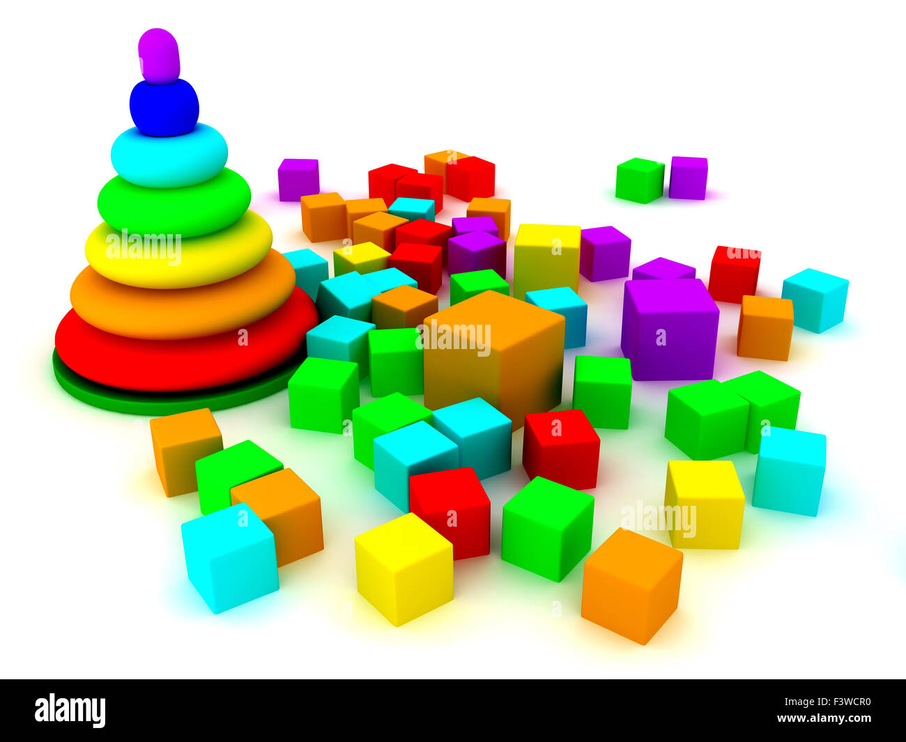 Pyramide de jouet Banque de photographies et d’images à haute ...