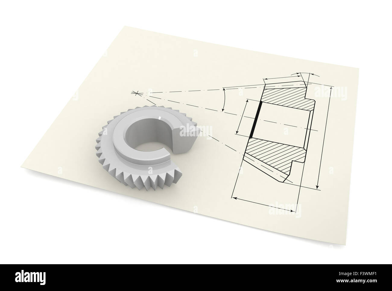 Dessin technique ingénierie Banque de photographies et d’images à haute ...