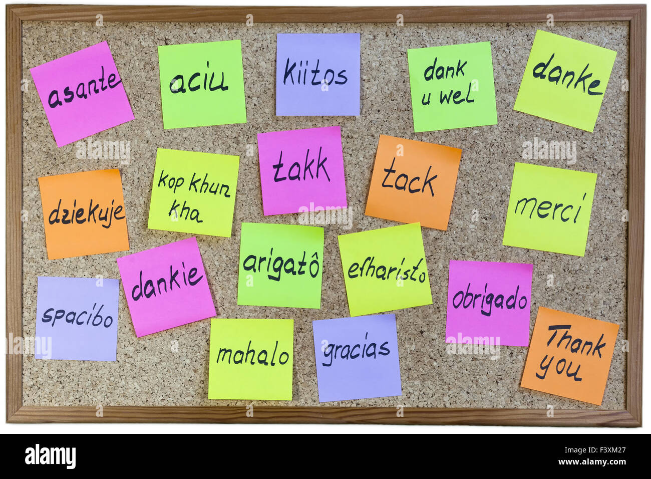 Merci en différentes langues Banque de photographies et d’images à ...