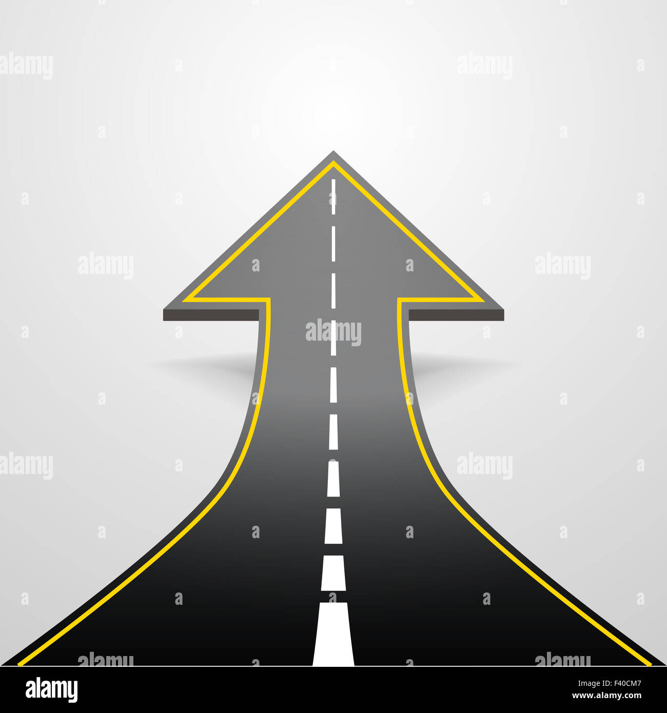 Success road arrow Banque de photographies et d’images à haute ...