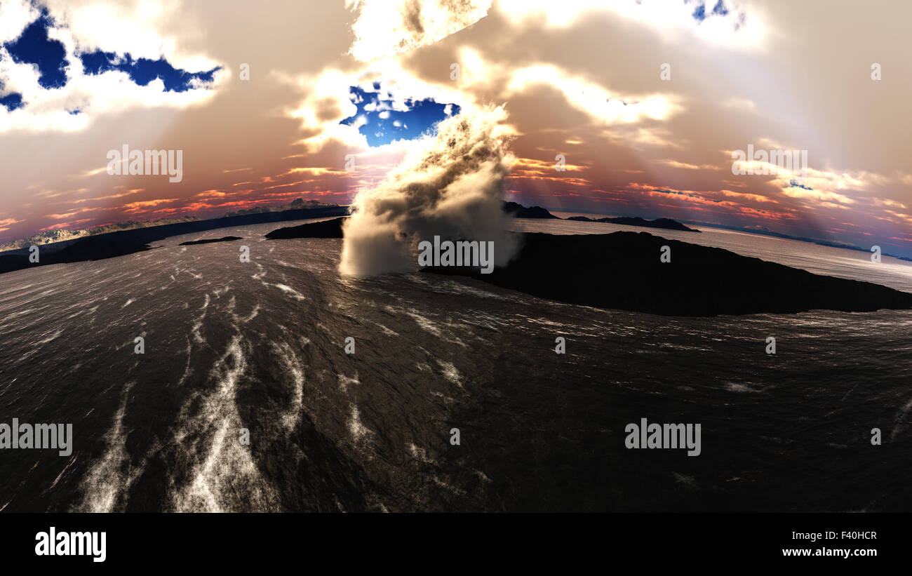 Volcan Anak Krakatau Banque d'image et photos - Alamy