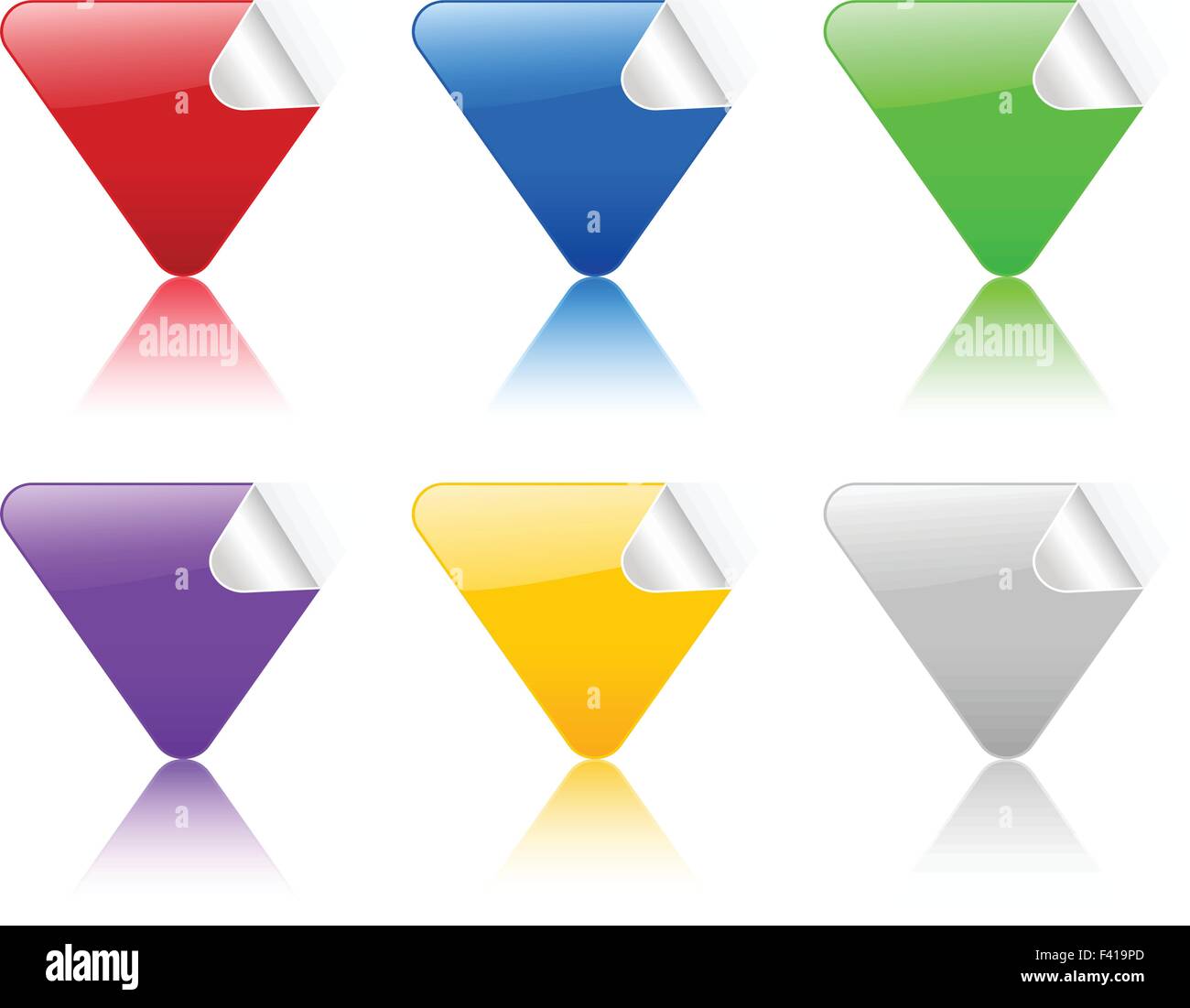 Triangle de couleur Banque de photographies et d’images à haute ...