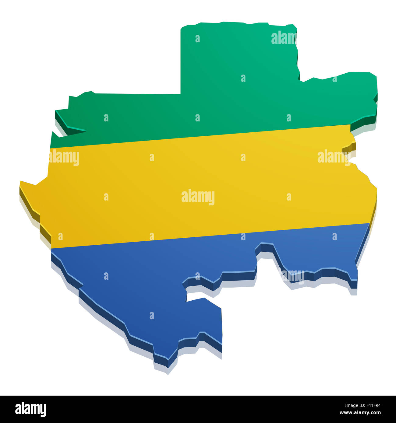 Carte du gabon Banque de photographies et d’images à haute résolution ...
