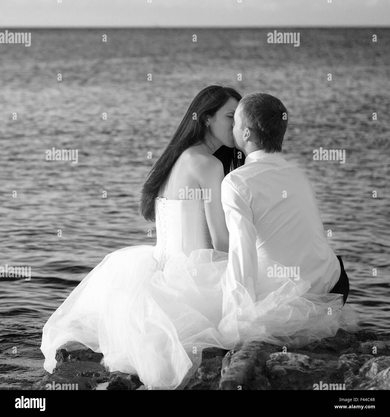 Couple mariage Banque d'images noir et blanc - Alamy