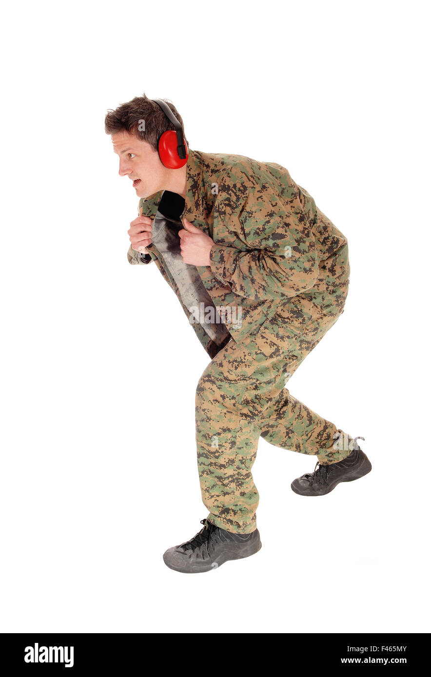 Soldat uniforme de camouflage militaire Banque de photographies et d ...