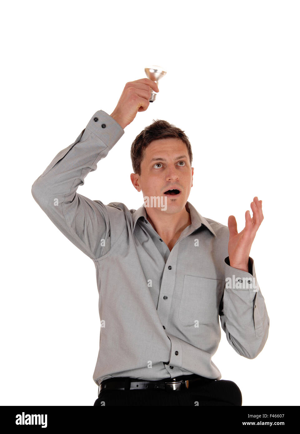 Homme ampoule Banque de photographies et d’images à haute résolution ...