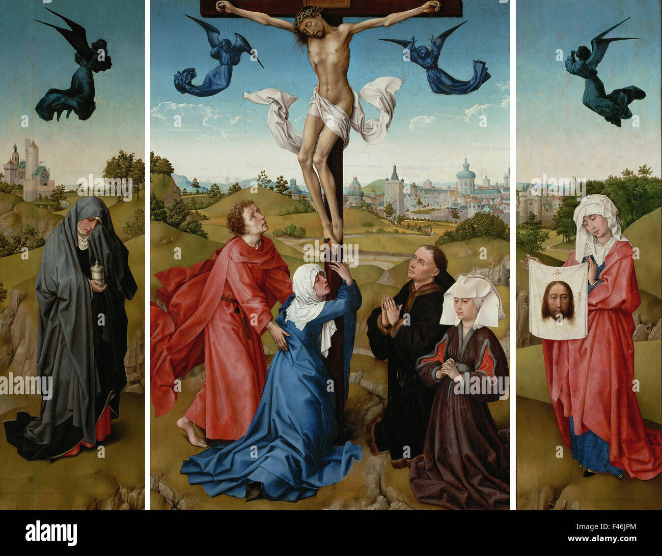 Triptyque avec la crucifixion Banque de photographies et d’images à haute résolution - Alamy