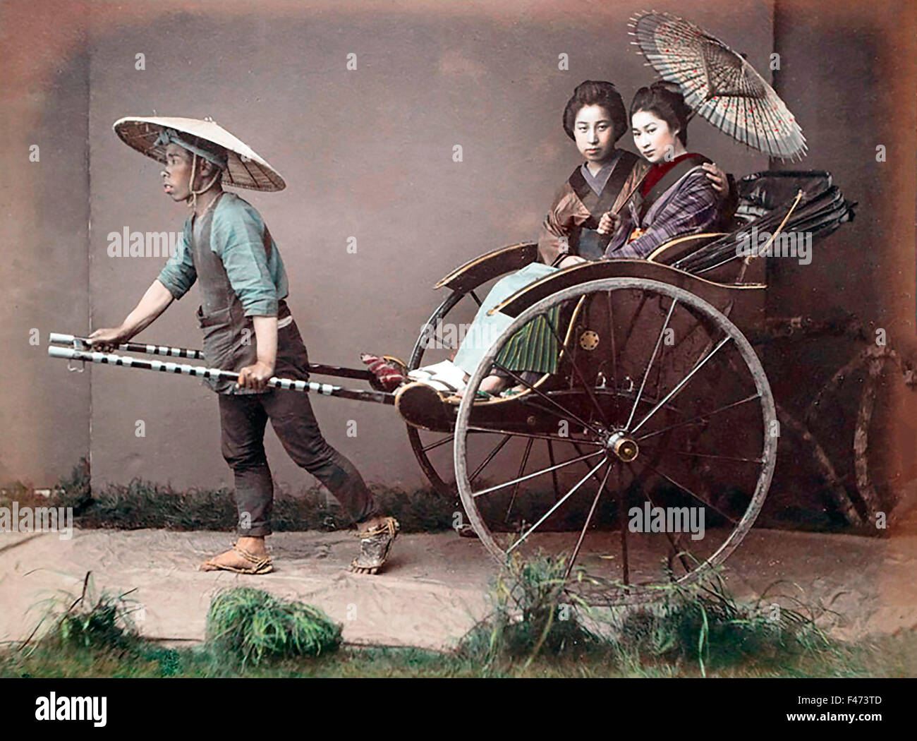 Chariot de pousse pousse vintage Banque de photographies et d’images à ...