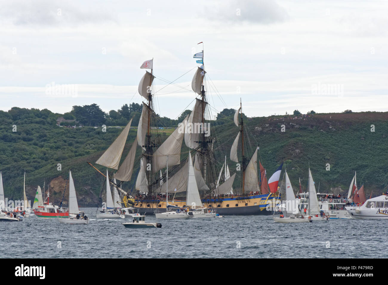 La frégate Hermione Photo Stock - Alamy