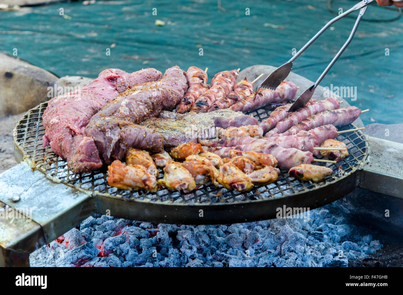 Un traditionnel braai sud-africain Photo Stock - Alamy