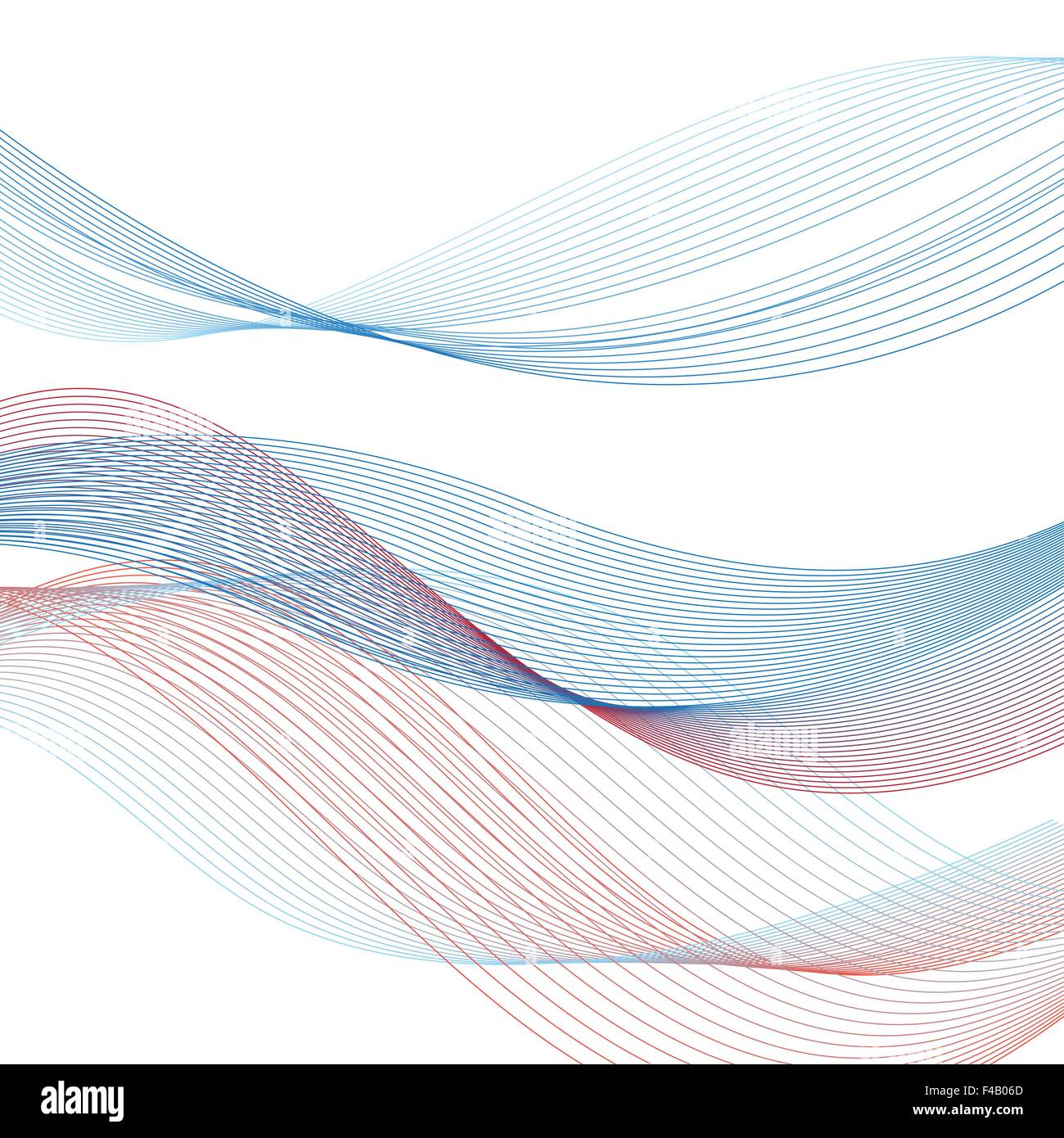 Belle illustration d'une ligne courbe sur un fond blanc Image ...