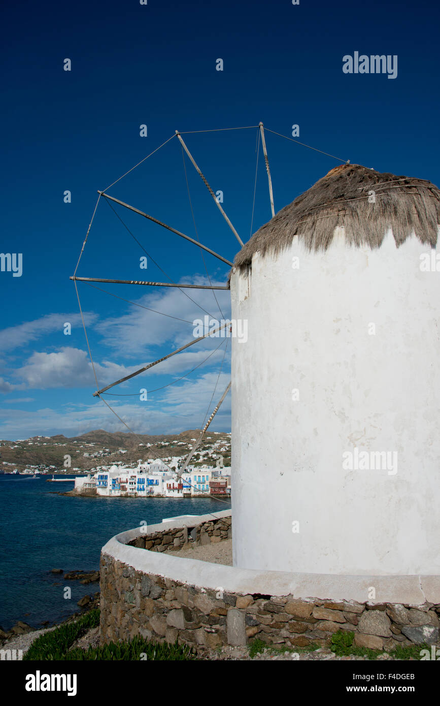 Grèce, les Cyclades, Mykonos, Hora. Historique Datant Du 16e siècle de ...