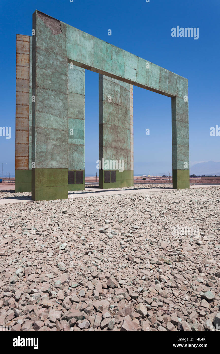 Le Chili, Antofagasta, Tropique du Capricorne monument Photo Stock - Alamy