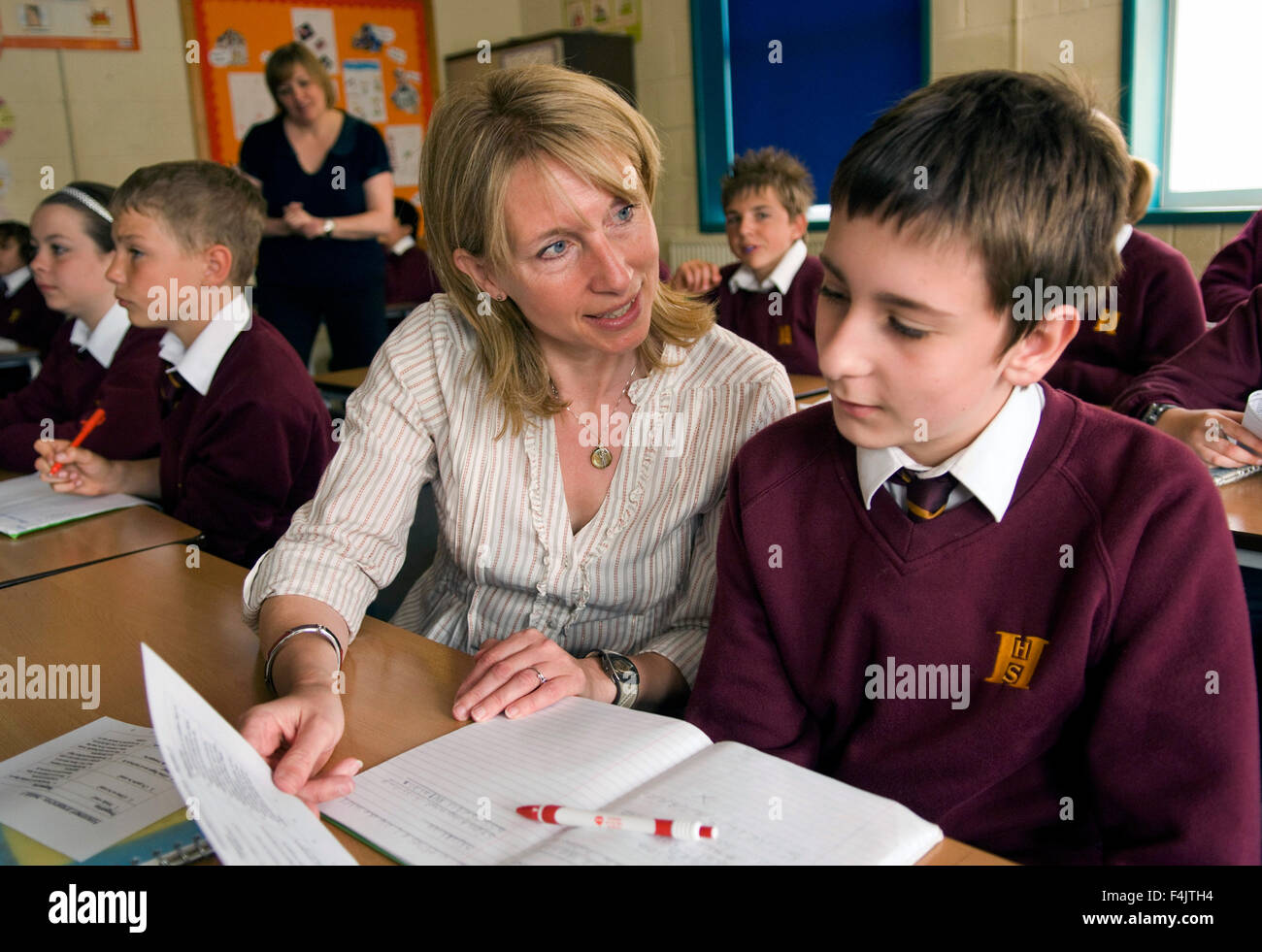 Annette enseignant enseignement fort élèves autistiques à hanham high ...