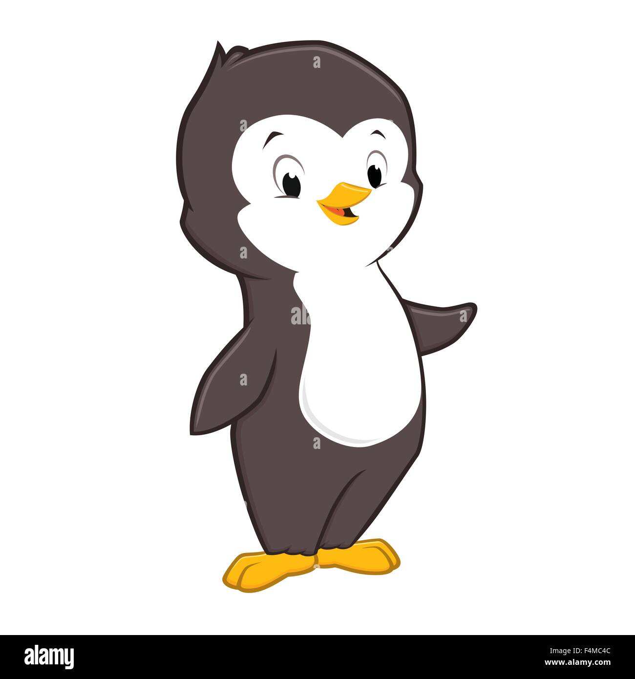 Vector illustration of cute cartoon bébé pingouin Image Vectorielle ...