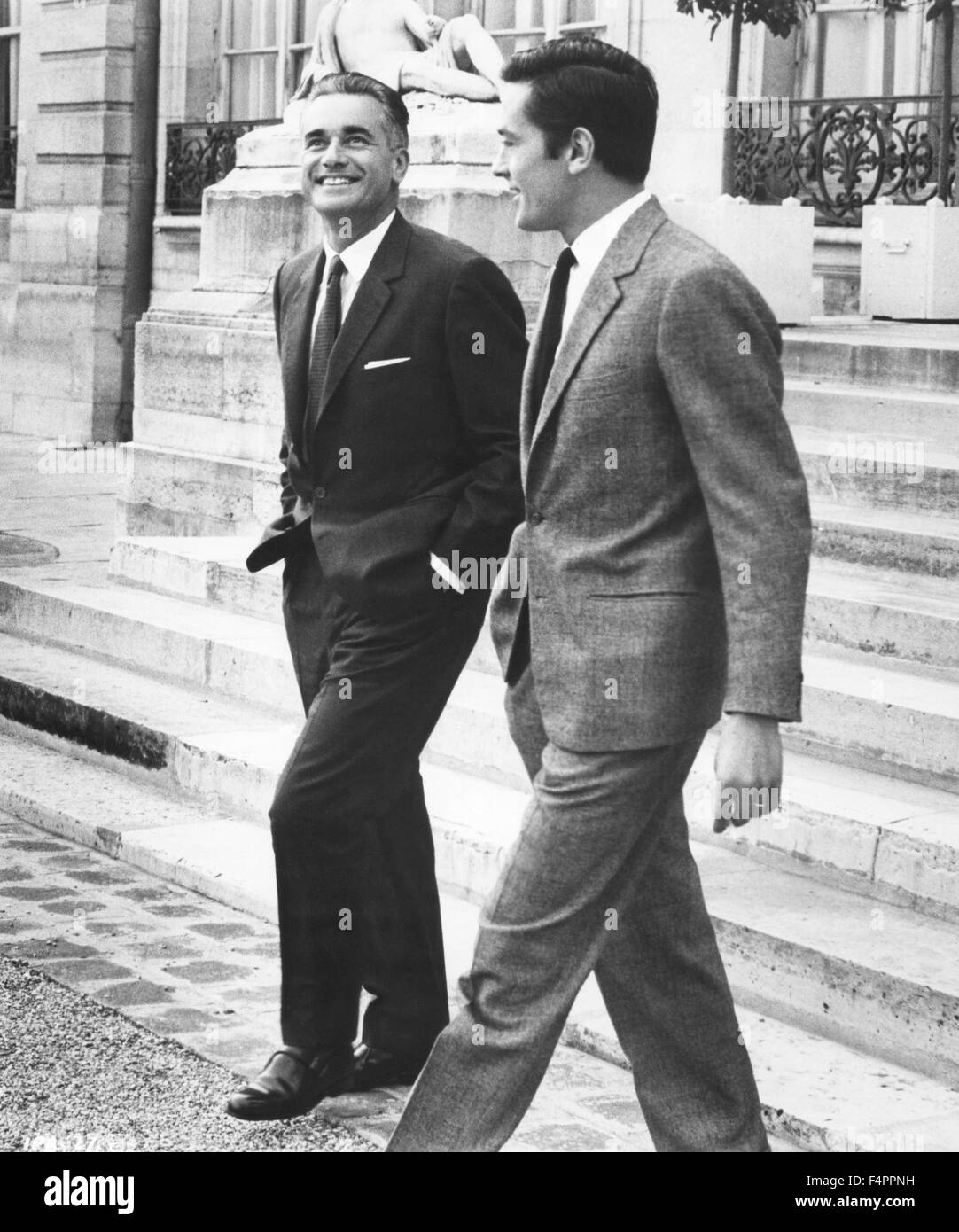 Alain delon jacques chaban delmas est Banque de photographies et d ...