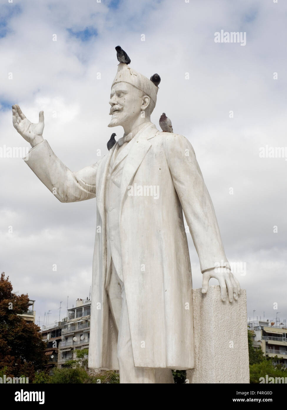 La Grèce, Macédoine, Thessalonique, la statue d'Eleftherios Venizelos ...