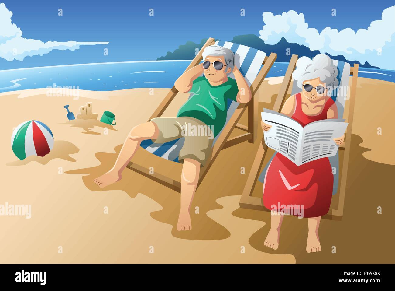Happy Retirement Banque d'images vectorielles - Alamy
