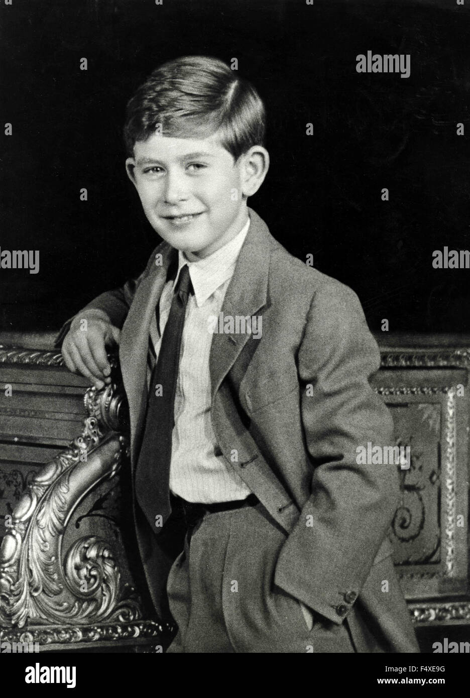 Le jeune 21ème Prince de Galles Charles d'Angleterre Photo Stock - Alamy