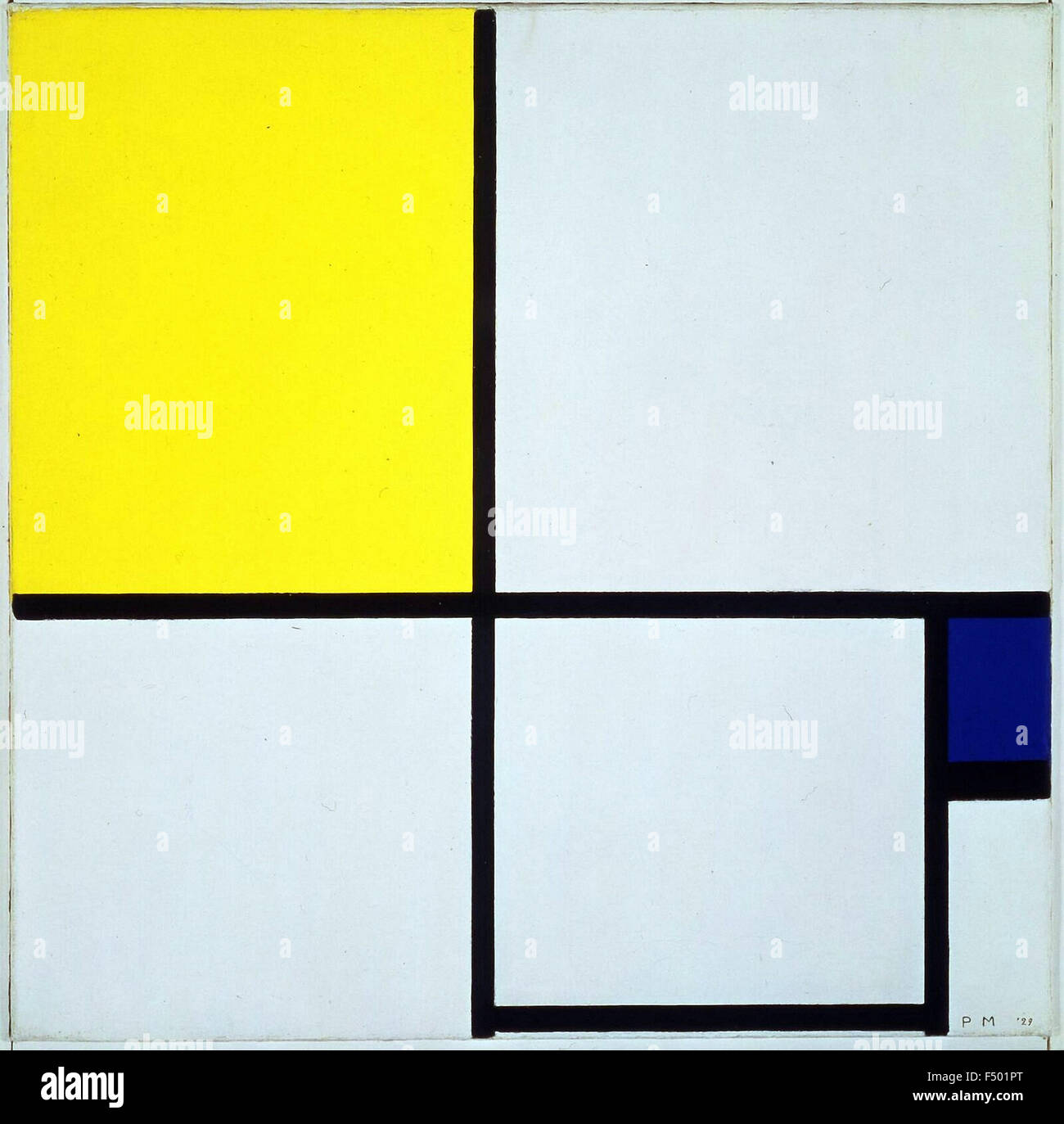Mondrian composition ii Banque d'image et photos - Alamy