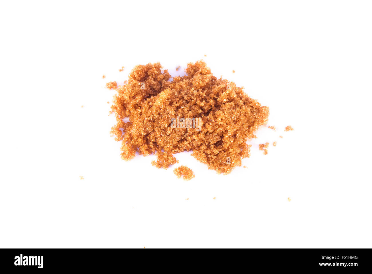 Cube de sucre de canne brun Banque d'images détourées - Alamy