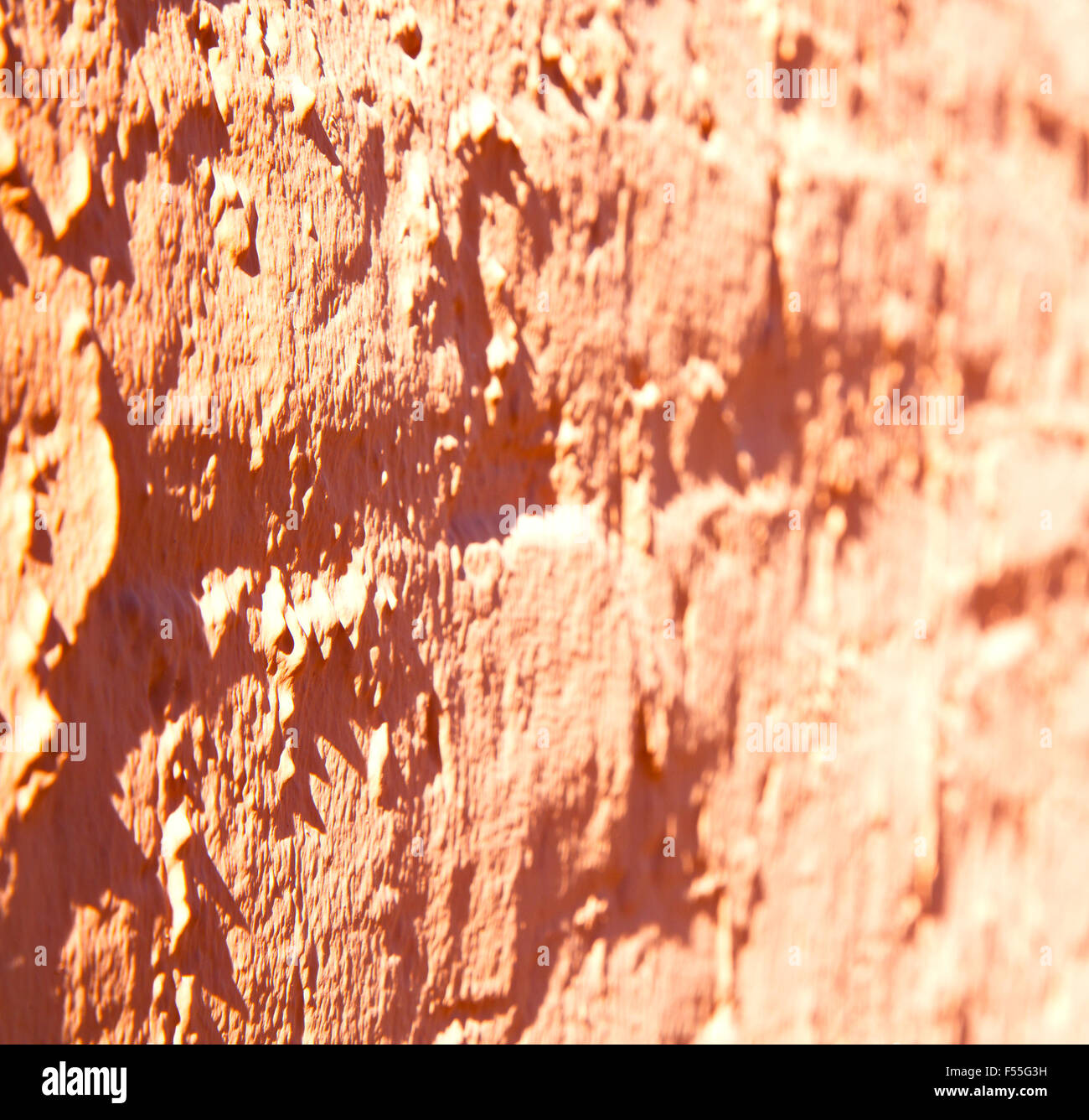 Texture mur en Afrique le Maroc la vieille brique béton construction ...