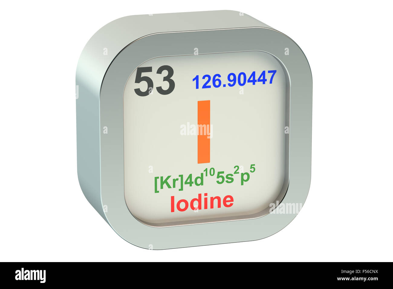 Iodine chemical element periodic table Banque de photographies et d ...