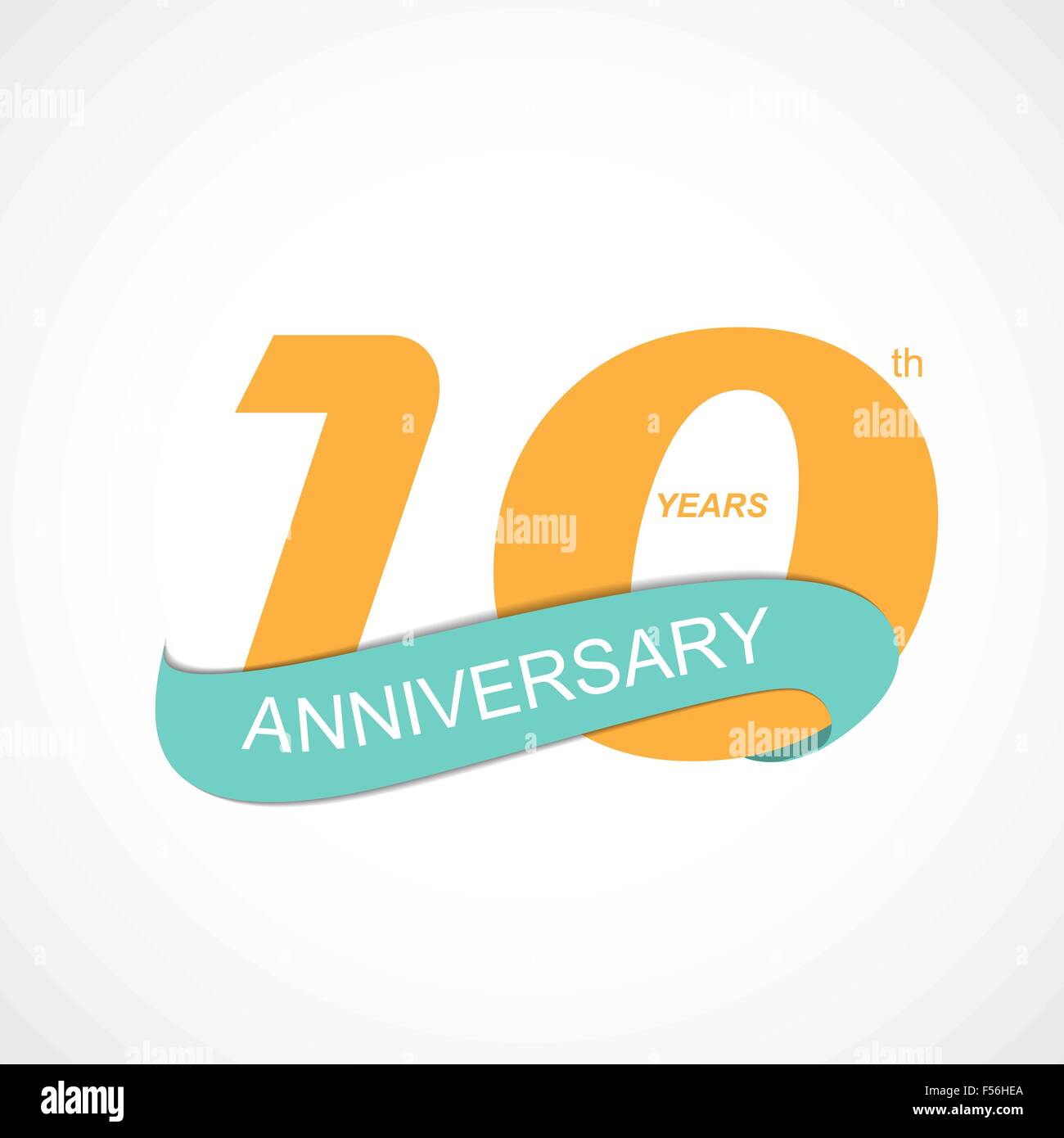 Logo modèle 10e anniversaire Vector Illustration Image Vectorielle ...