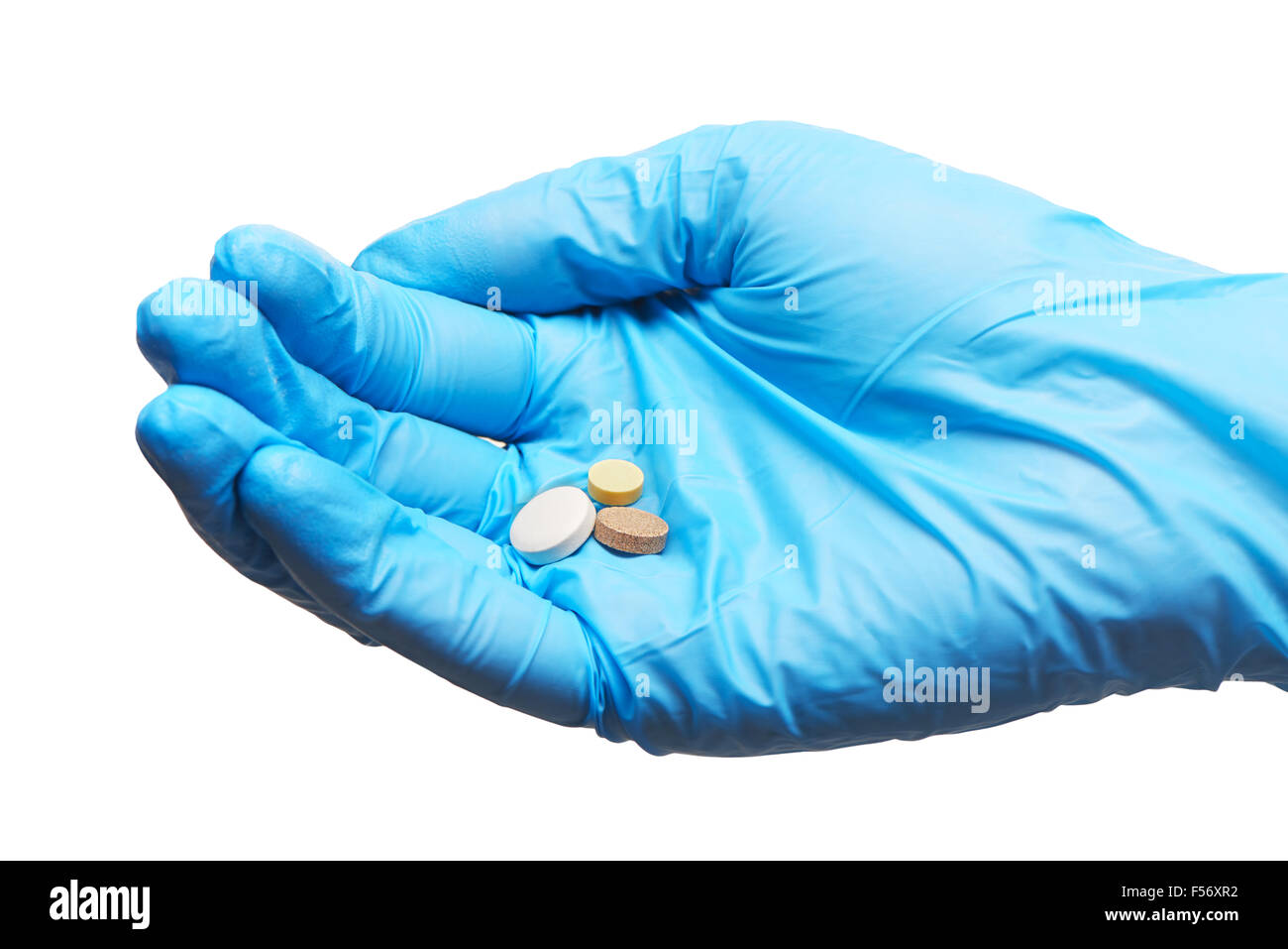 Pilule ronde bleue Banque de photographies et d’images à haute ...