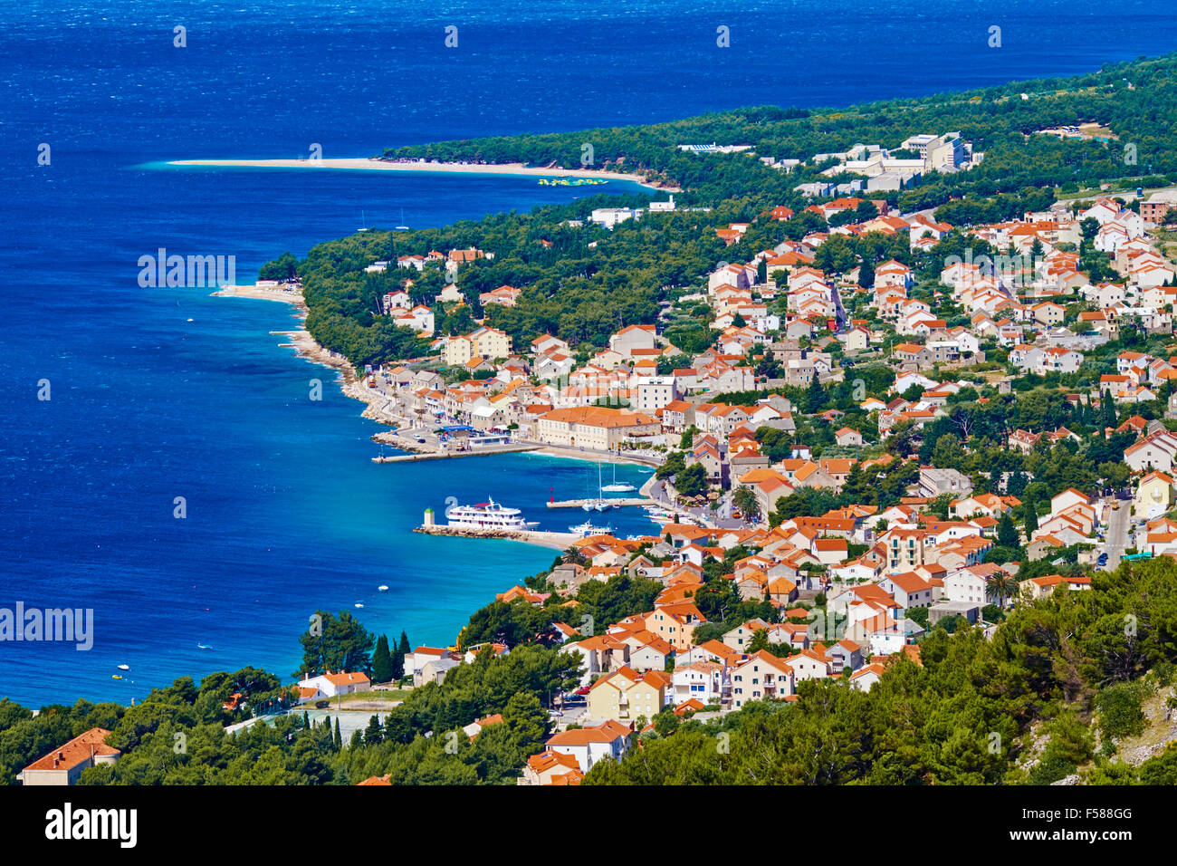 La Croatie, Kvarner, île de Brac, Supetar Photo Stock - Alamy