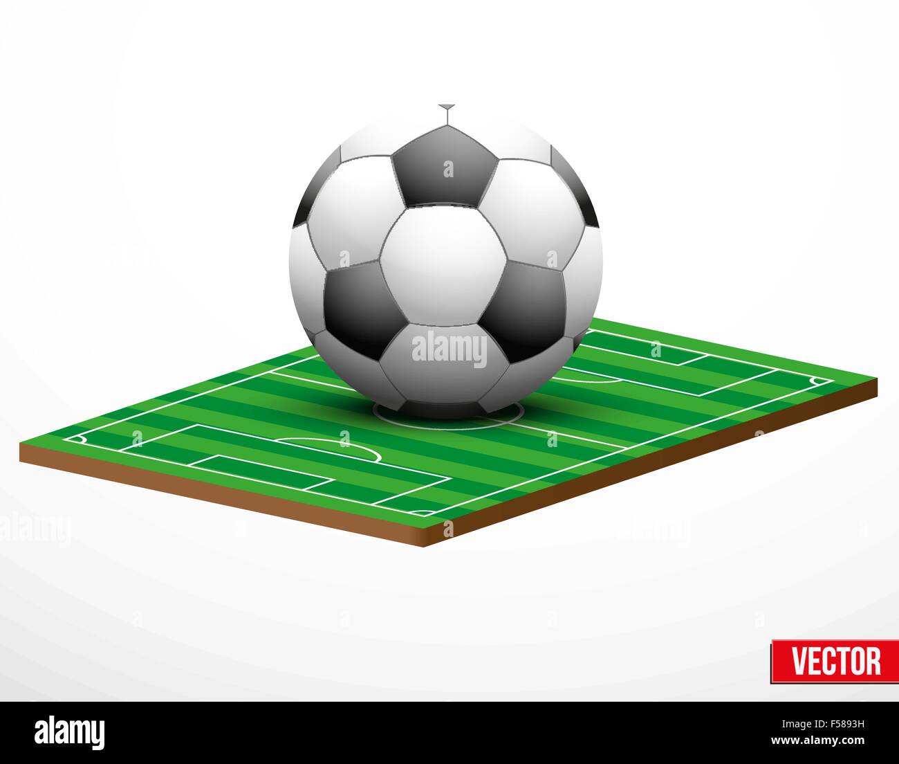 Symbole d'un match de soccer ou de football et sur le terrain Image ...
