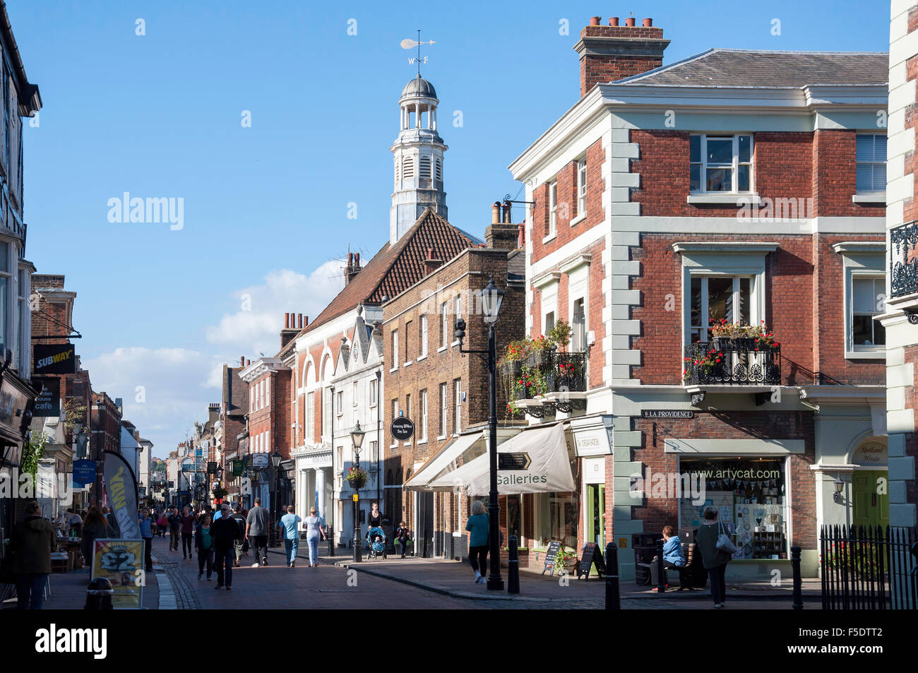 High Street Rochester, Rochester, Kent, Angleterre, Royaume-Uni Photo ...