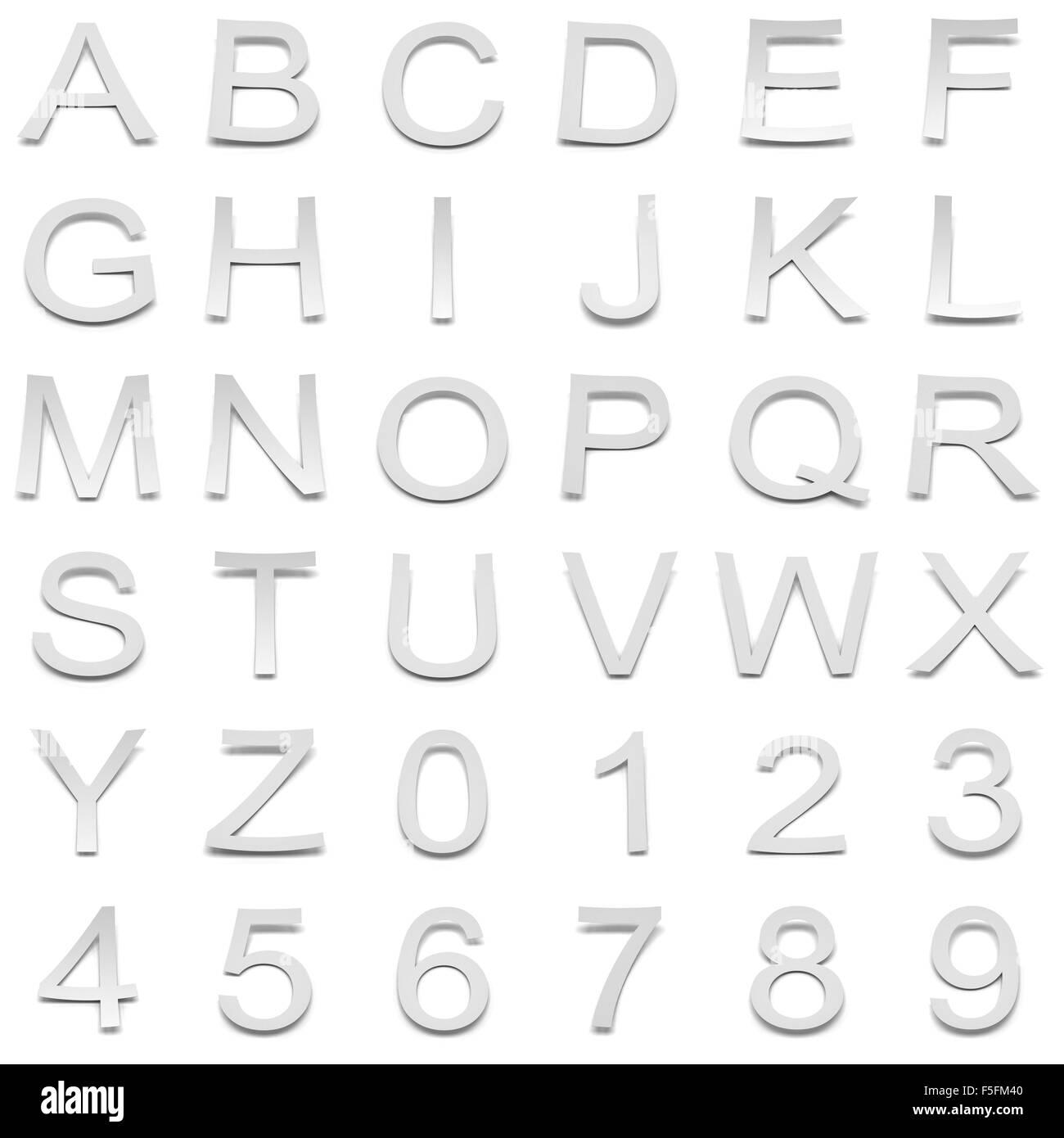 Alphabets et chiffres Banque de photographies et d’images à haute ...