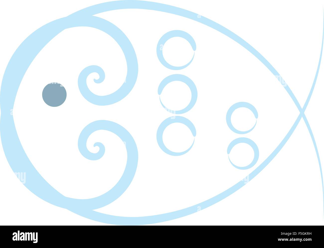 Beaux Poissons Simbol christianisme Dieu Jésus Christ Bible Love Vector ...