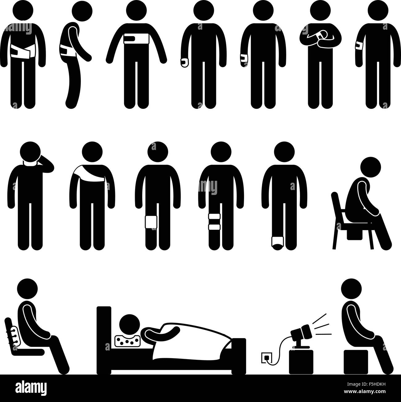 Corps humain outils Équipement de soutien de la douleur des blessures ...