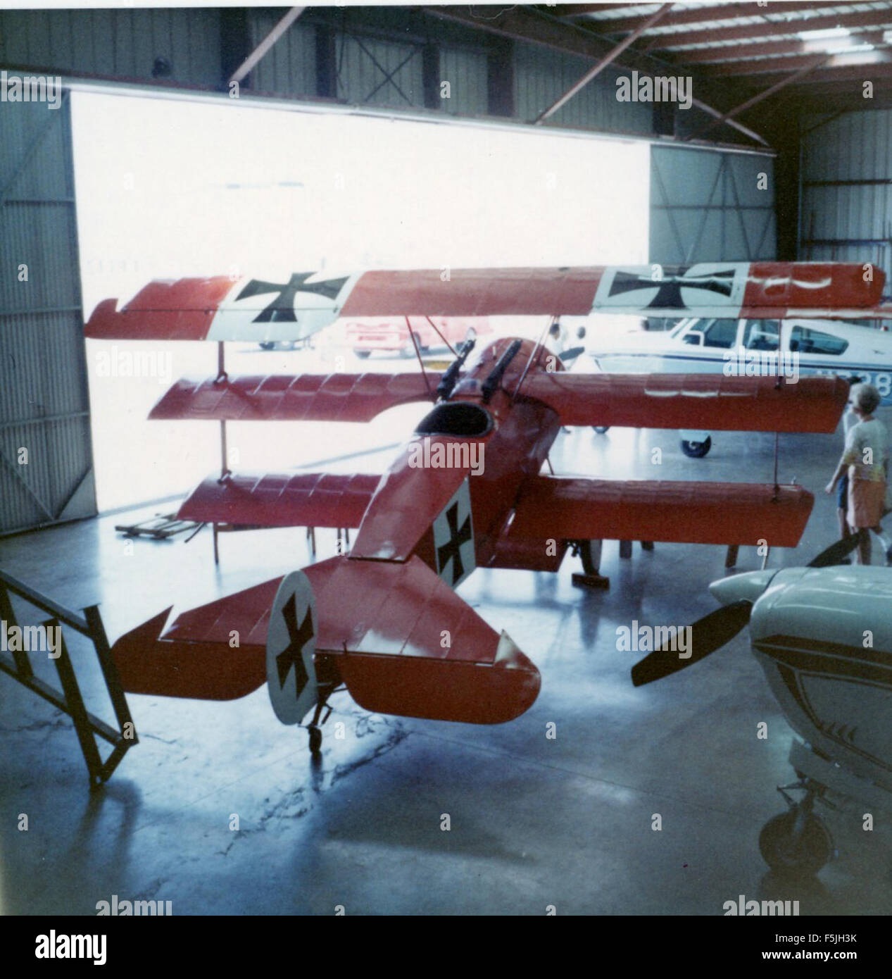Cette réplique du Fokker Dr I, un avion de chasse allemand de la ...