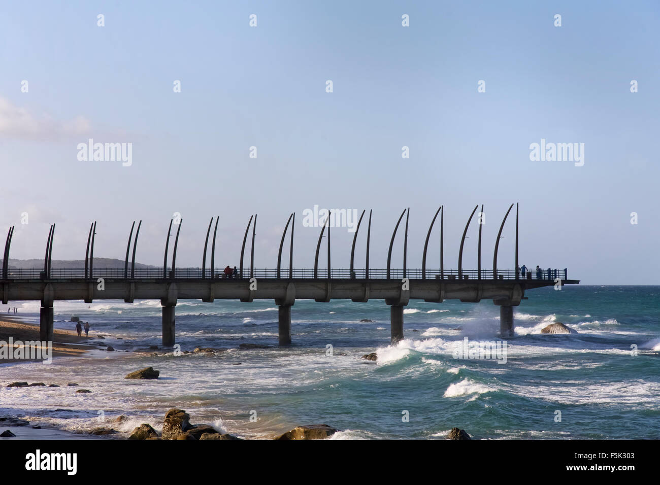 Jetée à Umhlanga Rocks à Durban, Afrique du Sud Photo Stock - Alamy