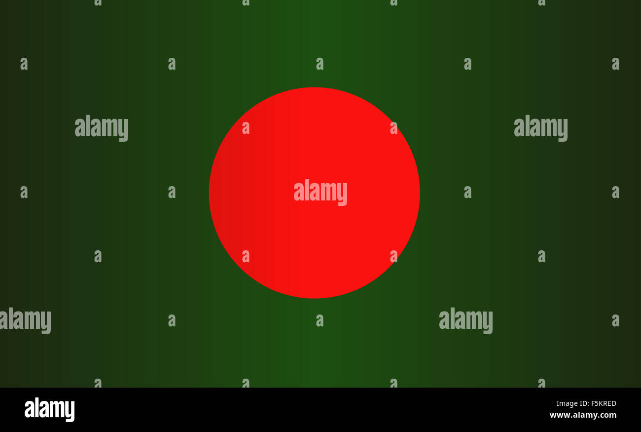 Le Bangladesh drapeau avec point rouge et fond vert Photo Stock - Alamy