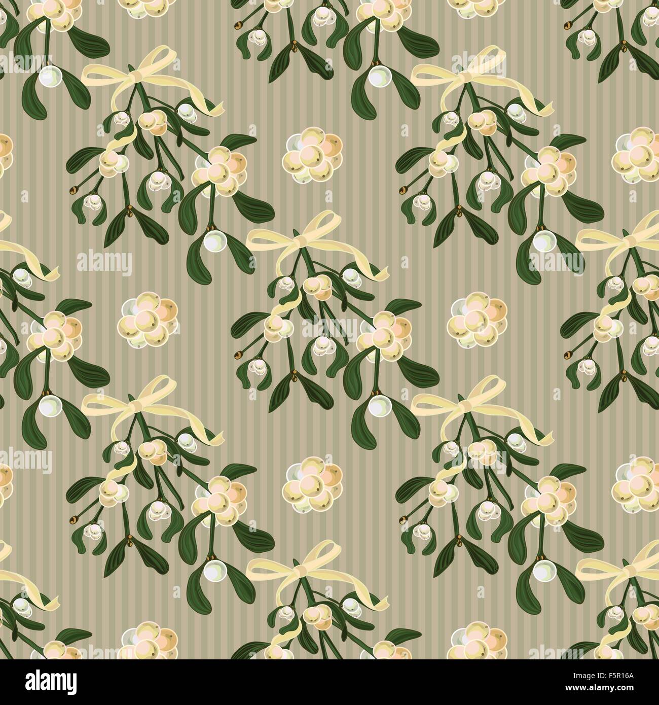 Bouquet de gui Banque d'images vectorielles - Alamy