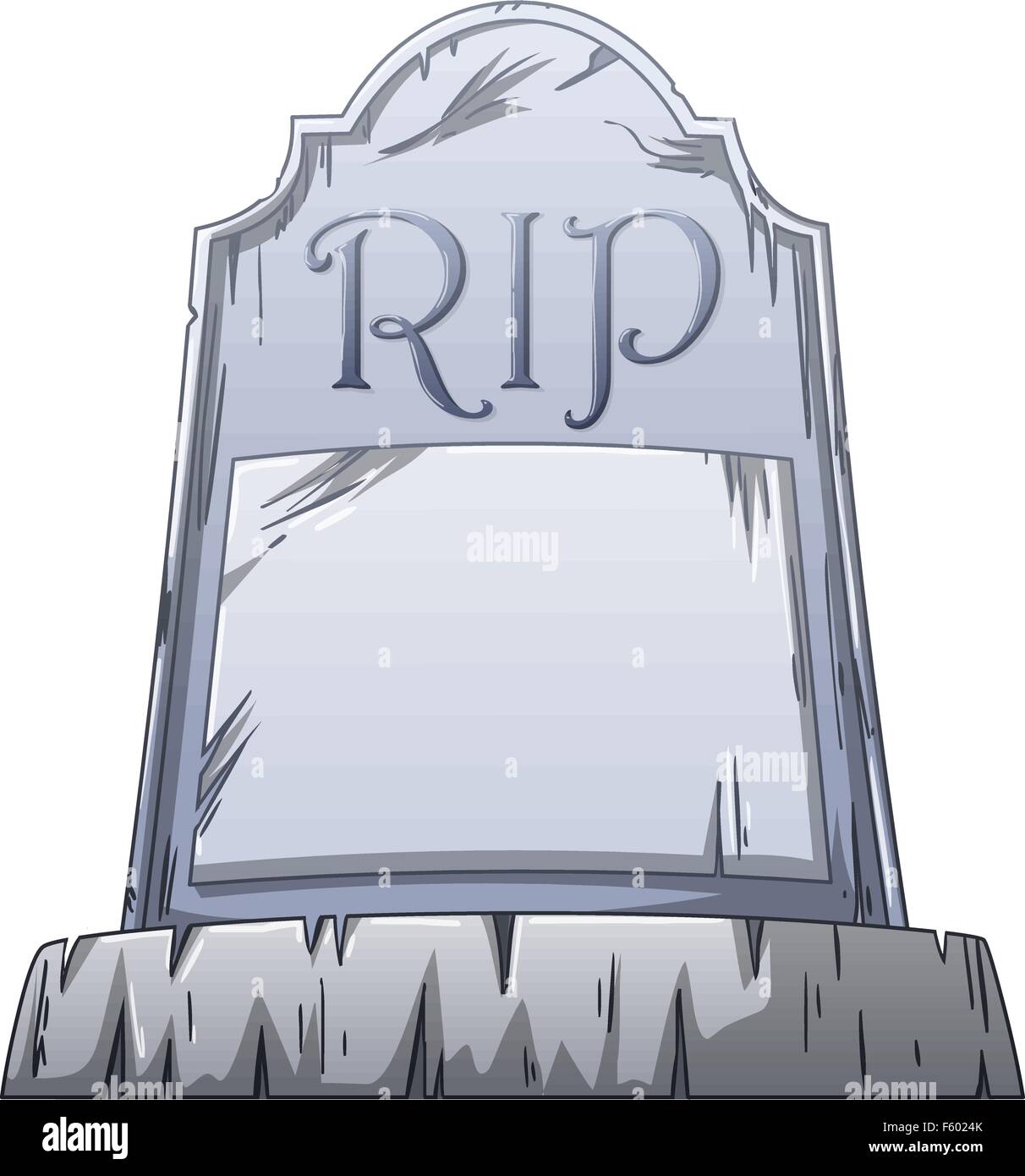 Vector illustration d'une vieille tombe avec RIP écrit sur la pierre ...