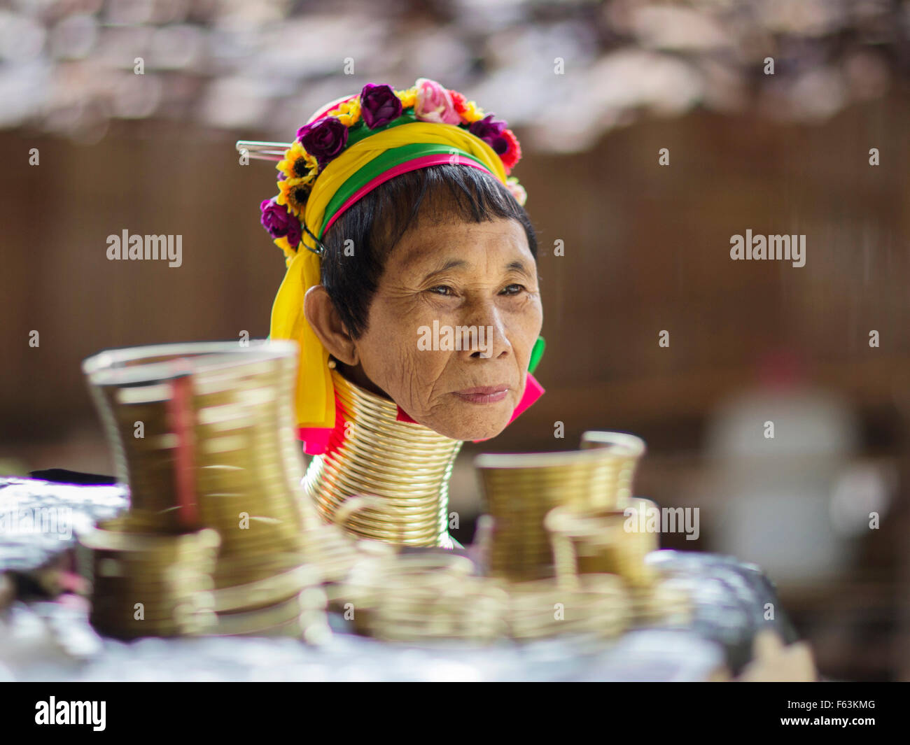 Col long des tribus montagnardes du nord Banque de photographies et d ...