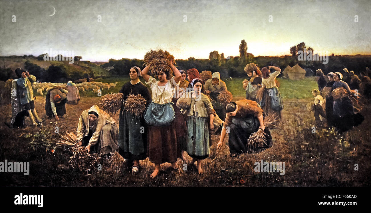 Le rappel des glaneuses - Le rappel de la glaneuses 1859 Jules Breton ...