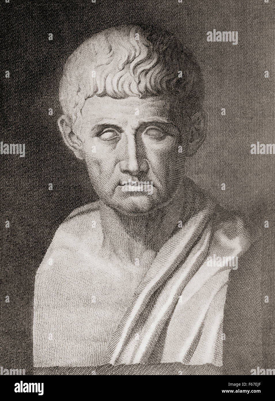 Aristotle 384 322 bc ancien philosophe et scientifique grec portrait ...