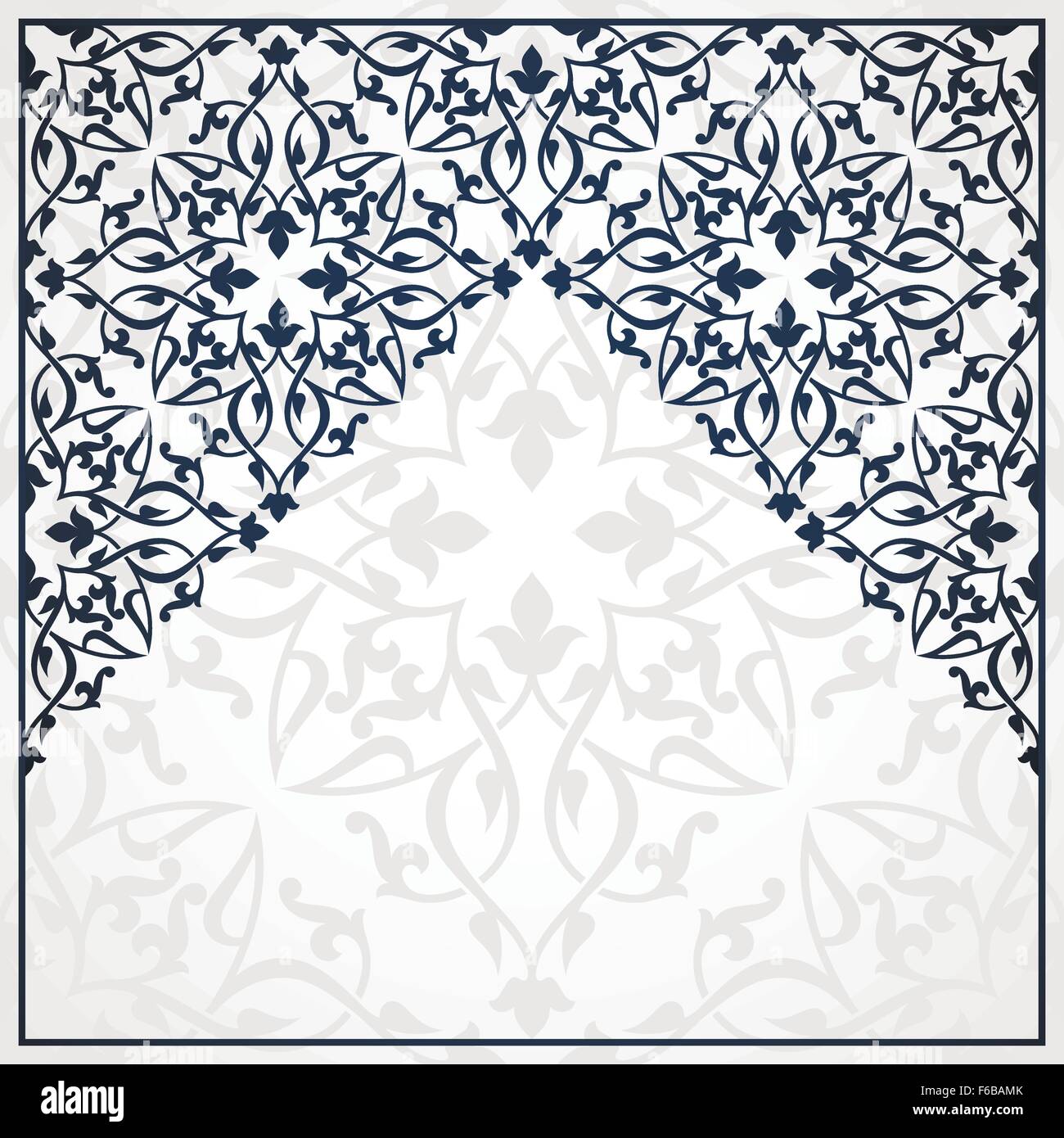 Frise arabesque Banque d'images vectorielles - Alamy