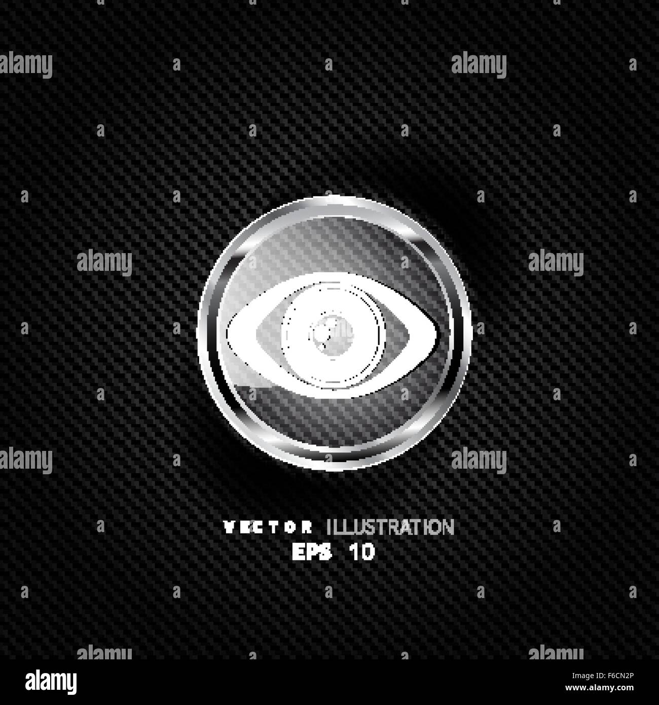 Icône de l'oeil, symbole de l'œil humain Image Vectorielle Stock - Alamy