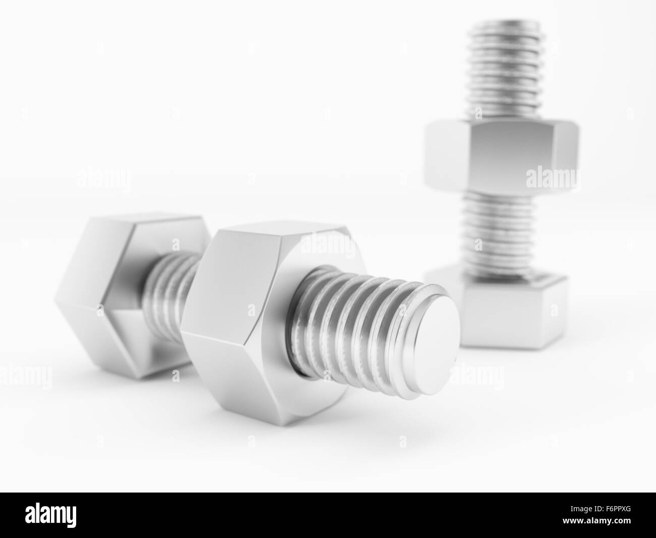 Boulon et écrou Banque d'images noir et blanc - Alamy