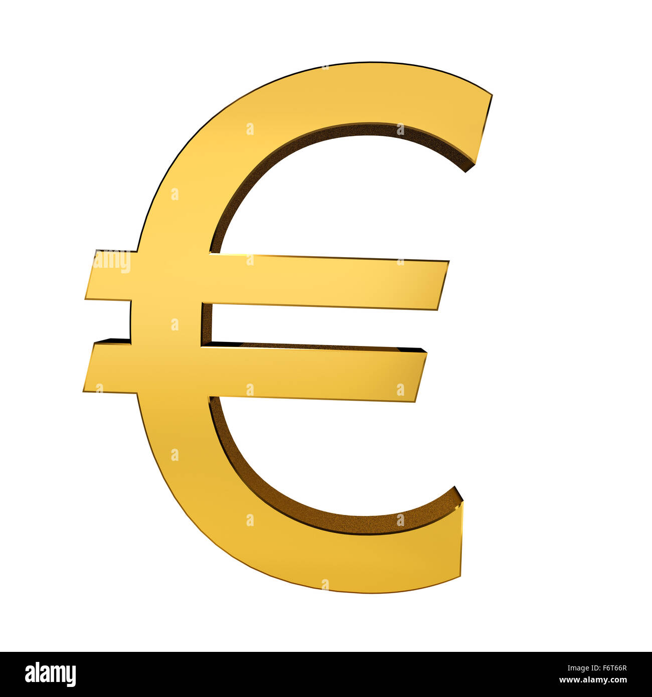 Symbole Euro couleur or Photo Stock - Alamy